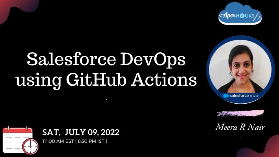 Salesforce Devops Using Github Actions Apex Hours Events